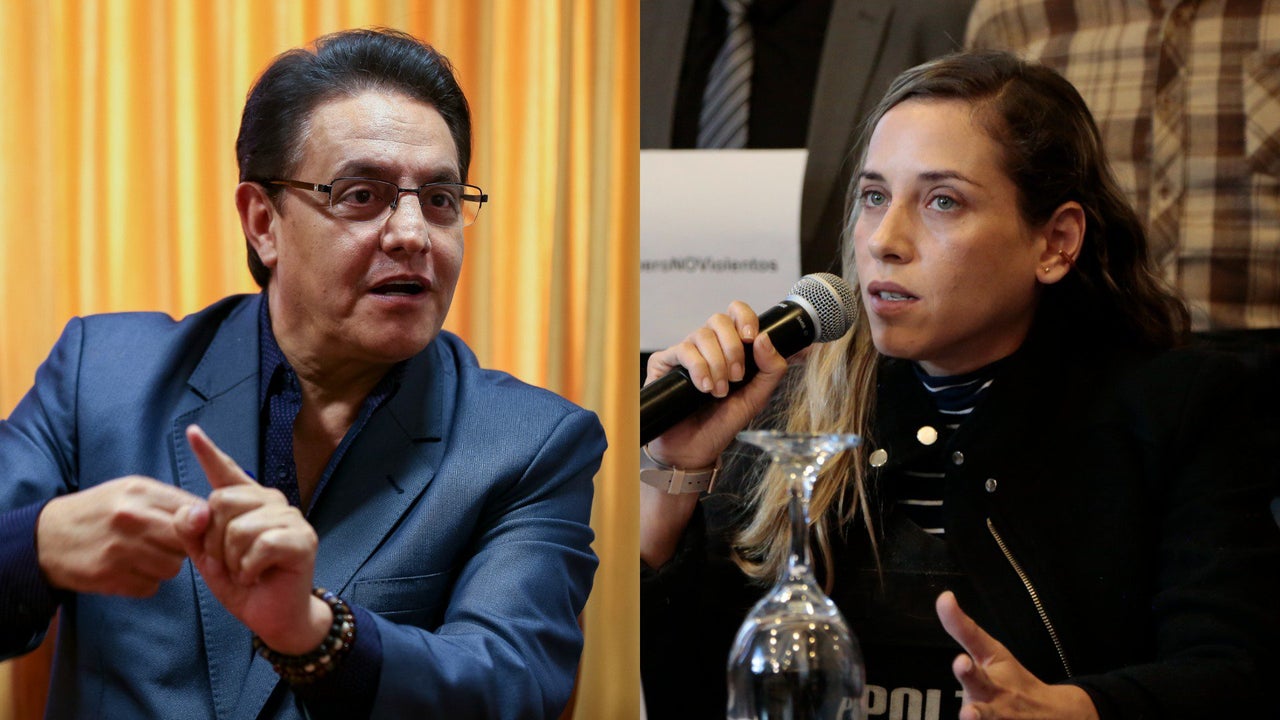 Andrea González, compañera de fórmula de Fernando Villavicencio, disputará la Presidencia de ...