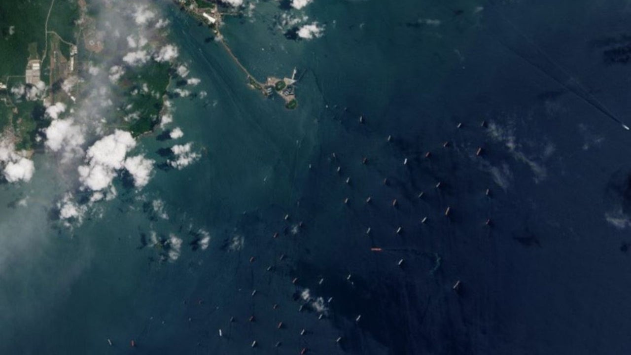 NASA publica foto en la que se ve el efecto de la sequía en el Canal de ...