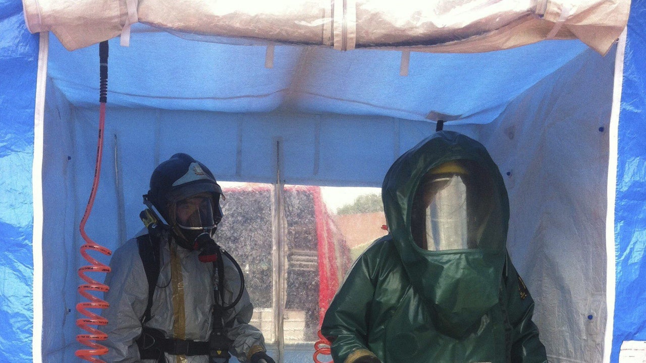 Biohazard Tents Erected in Dover, England as Precaution Against Nipah ...