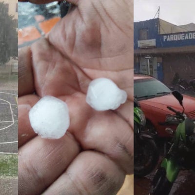 En video: así fue la fuerte granizada que cayó en varias partes de ...