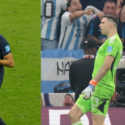 Así fue el gesto obsceno que el 'Dibu' Martínez le hizo a Mbappé en la tanda de penales de la ...