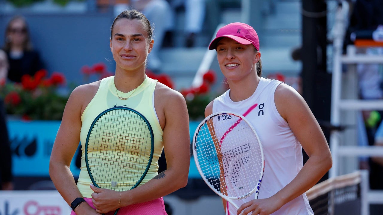 La bielorrusa Sabalenka advierte a la polaca Swiatek sobre partido que tendrán en Roma ...