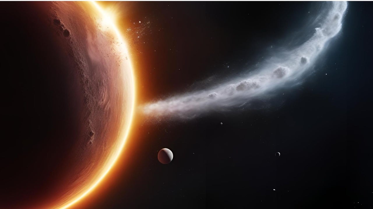 Observan un planeta con cola similar a la de un cometa desintegrándose ...