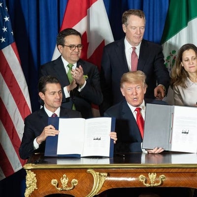 EE. UU., México y Canadá firmaron el tratado comercial T-MEC | NTN24.COM