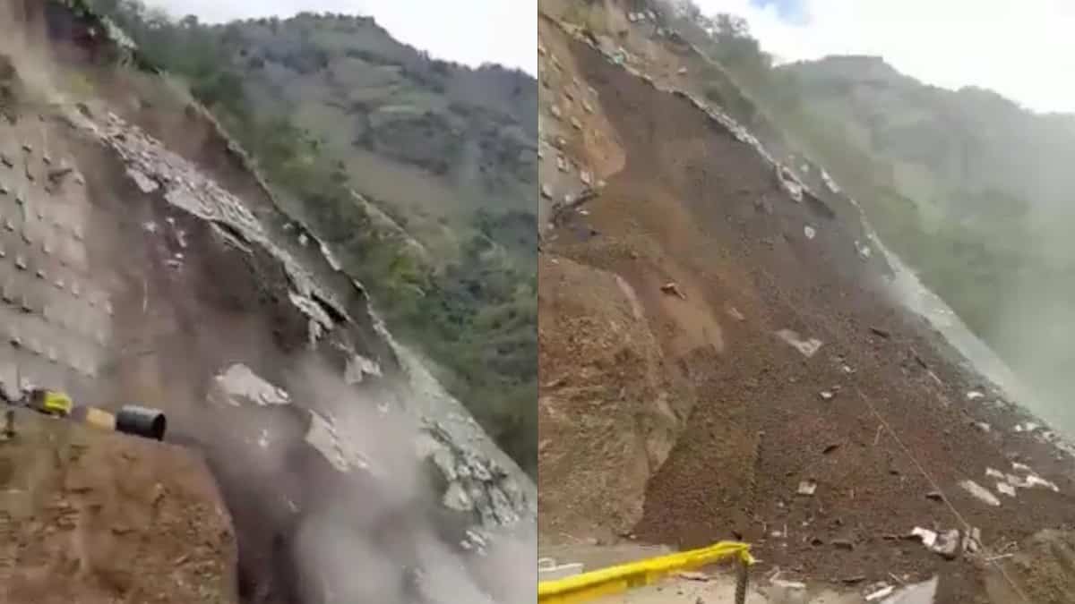 Video: así fue el derrumbe en importante proyecto vial de Colombia ...