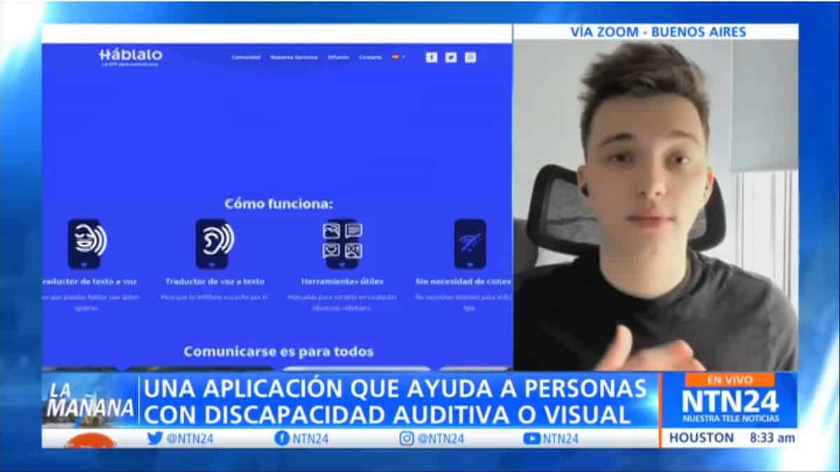 Háblalo, una aplicación móvil inclusiva para comunicarse | NTN24.COM