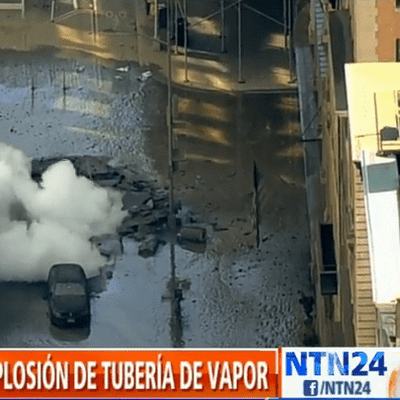 Explosión de tubería de vapor en Nueva York causó caos vehicular ...