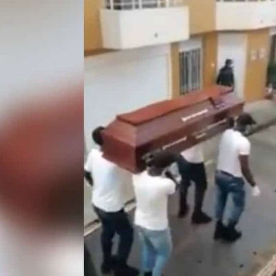 Con el meme viral del ataúd policías colombianos combaten el ...